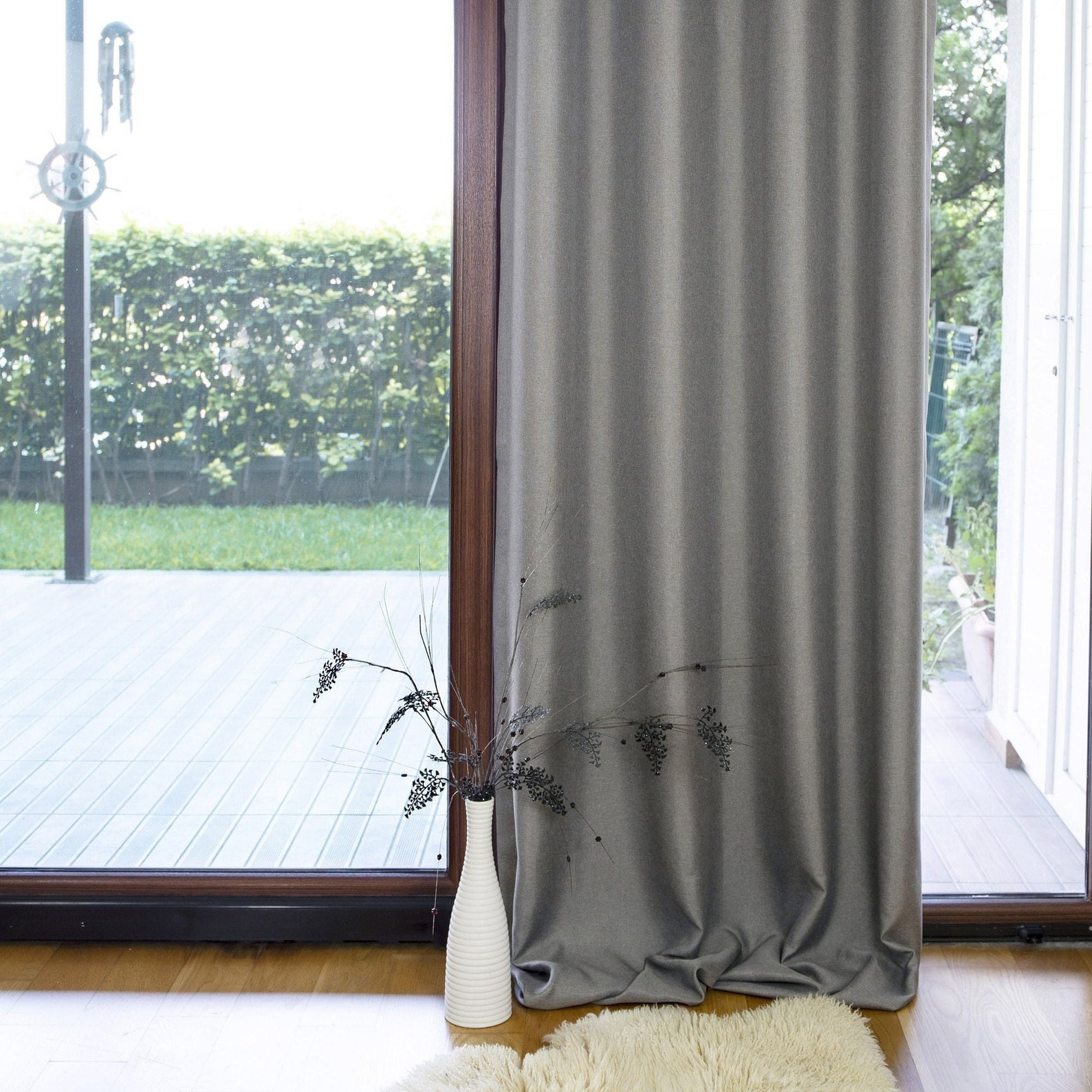 Linen Dimout Curtain With Solid Colors Black Out Linen Look - Etsy