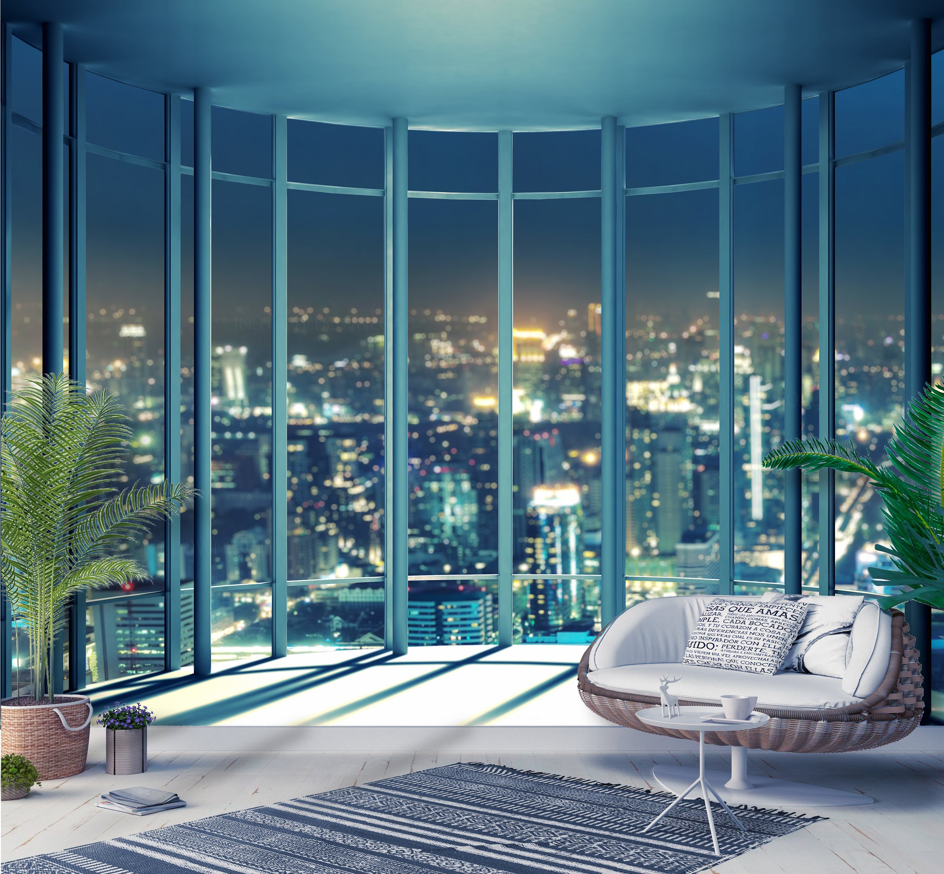 Window City View Wallpaper