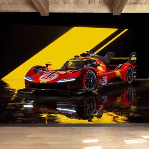 Giant Ferrari 499P Mural, Perfect Decor for Man Caves - Etsy