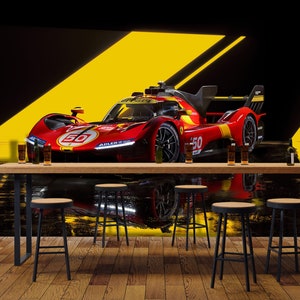 Giant Ferrari 499P Mural, Perfect Decor for Man Caves - Etsy