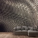 Wallpaper Gray Textured Snake Skin Wall Art Mural - Etsy