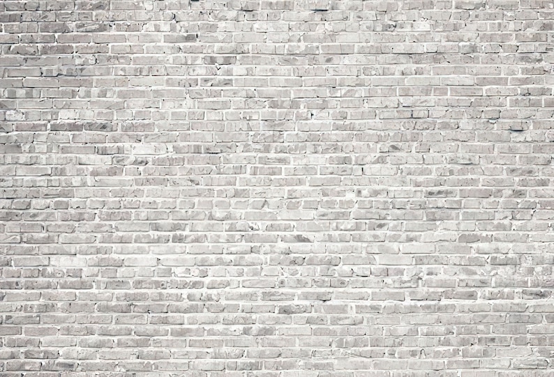 3D Wallpaper White Brick Wall Wallcovering Art Mural - Etsy