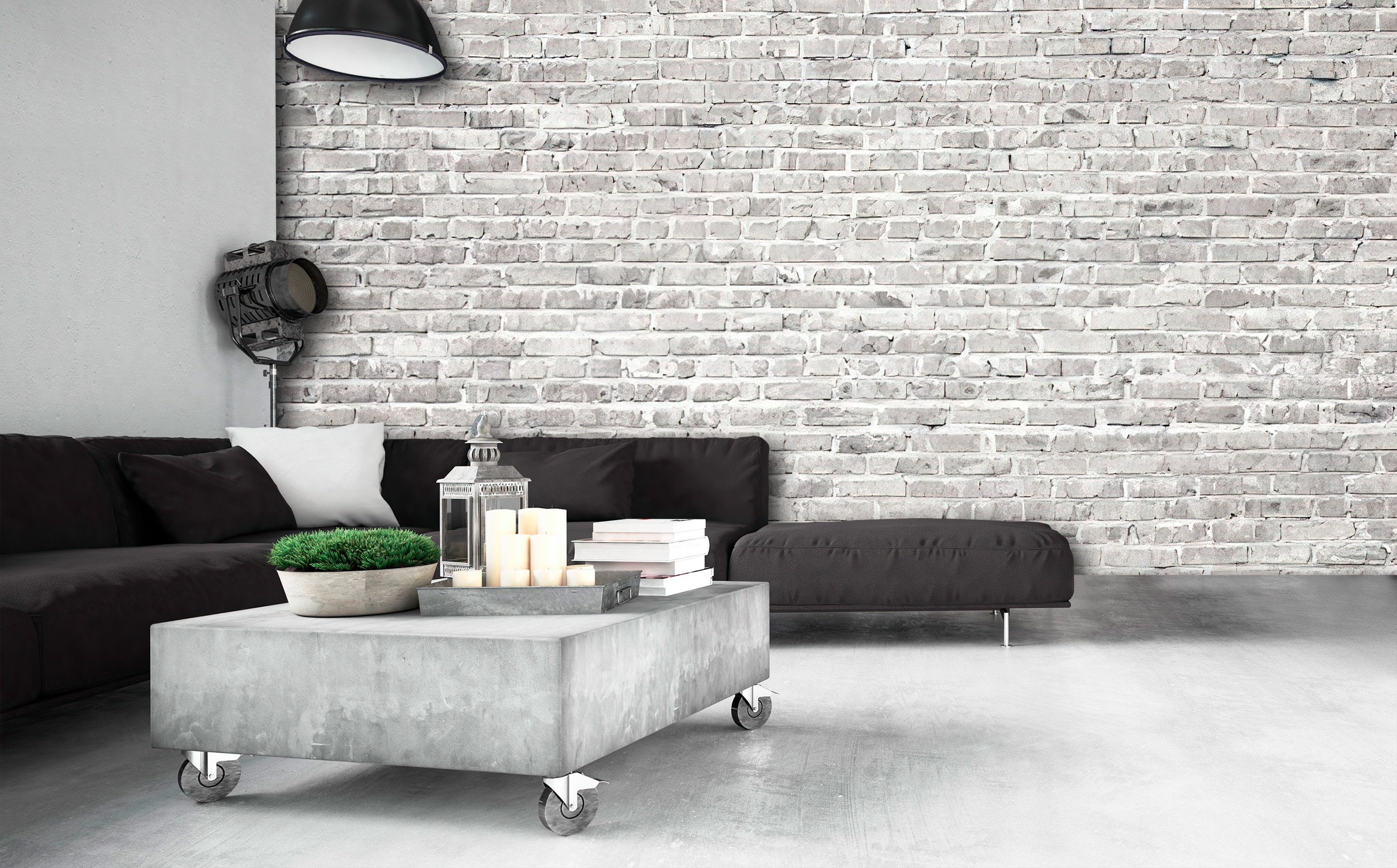 3D Wallpaper White Brick Wall Wallcovering Art Mural - Etsy UK