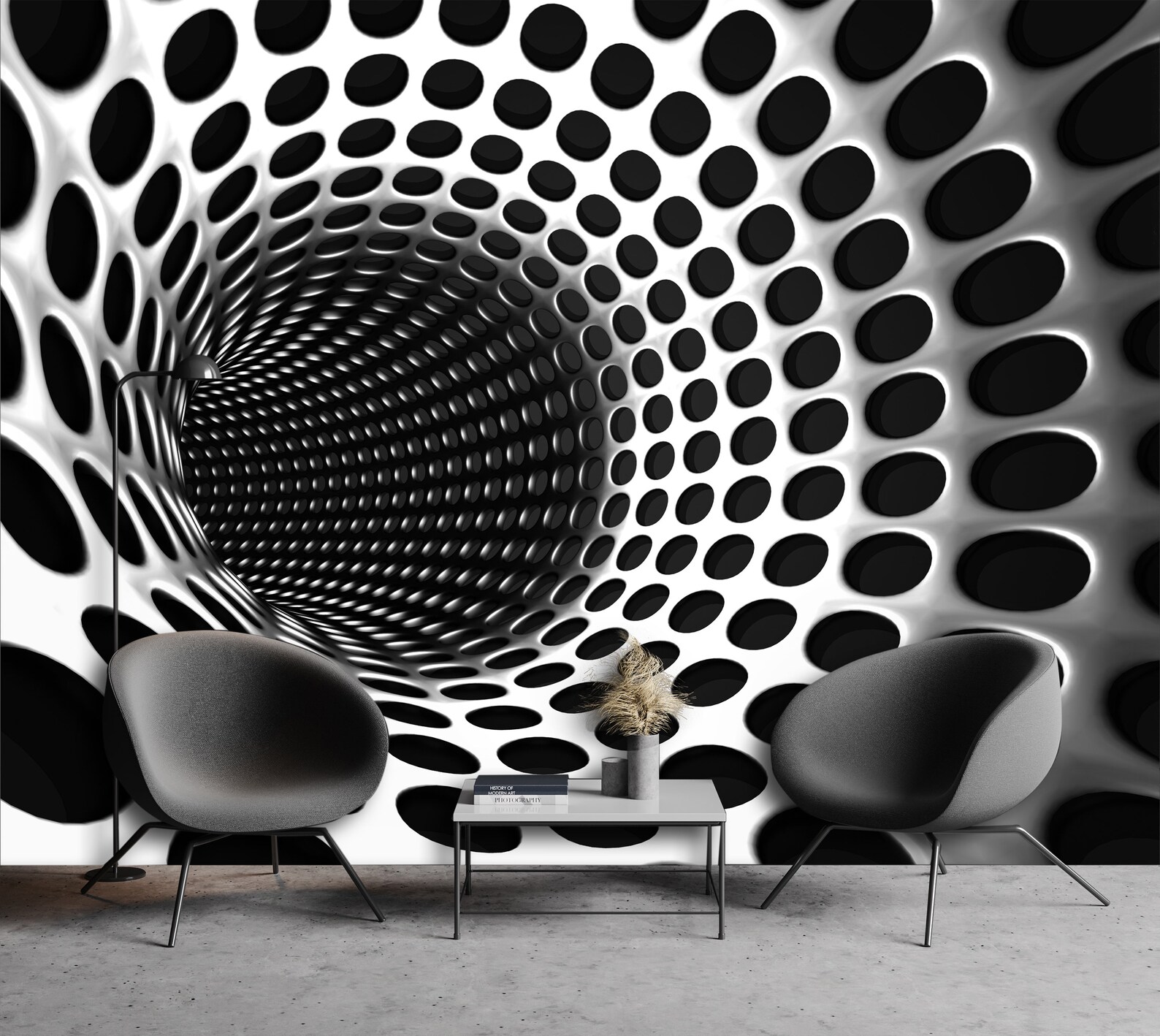 3D Wallpaper Aluminum Tunnel Wallcovering Art Mural - Etsy