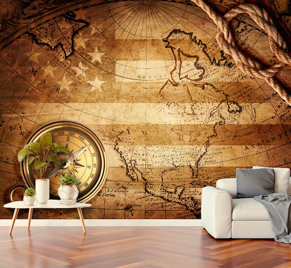 Nautical Maps Wallpaper