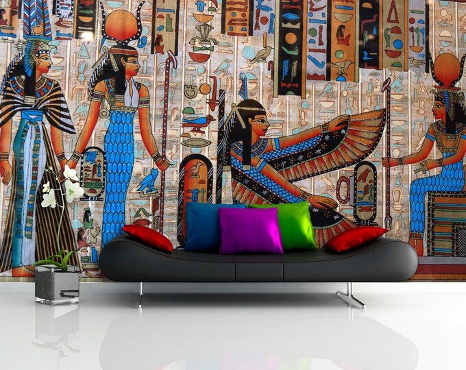 Ancient Egypt Wallpaper. Eye of Horus Wall Mural. Anubis, Ra Wallpaper ...