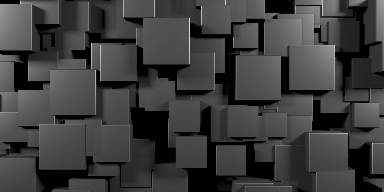 3D Wallpaper Gray Cubes Protruding From the Wall Art Mural - Etsy
