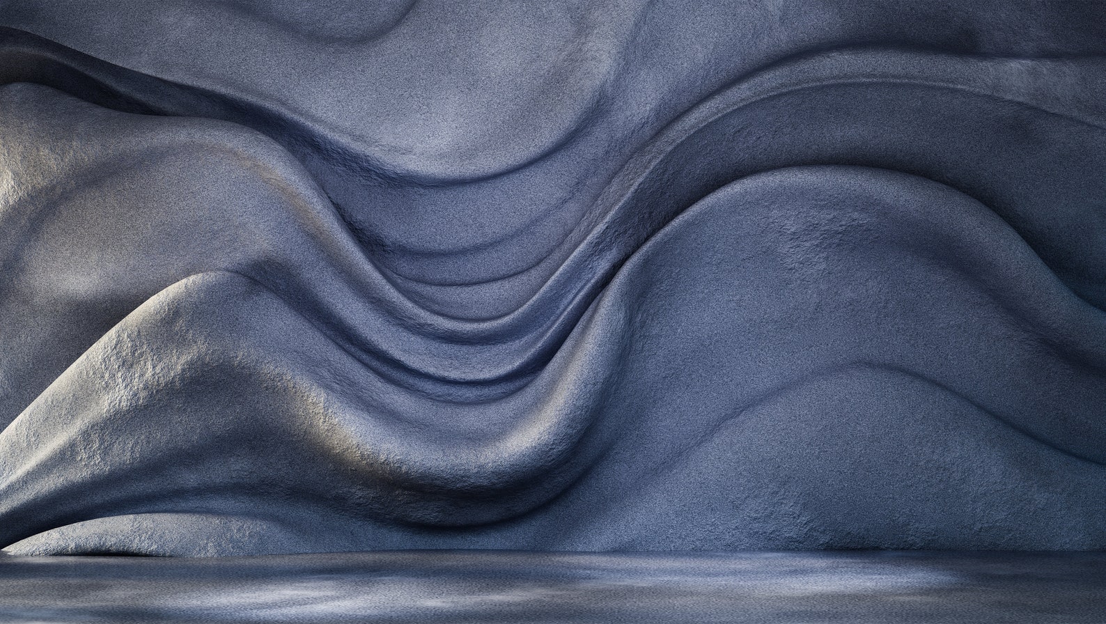 3D Wallpaper Large Gray Stone Volumetric Waves Wall Art Mural - Etsy