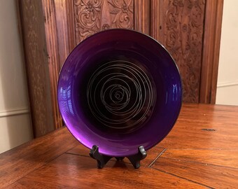 Spiral Purple Plate - Etsy