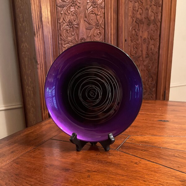 Purple Glass Plates - Etsy
