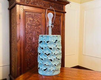 Ceramic Cut Out Lamp - Etsy