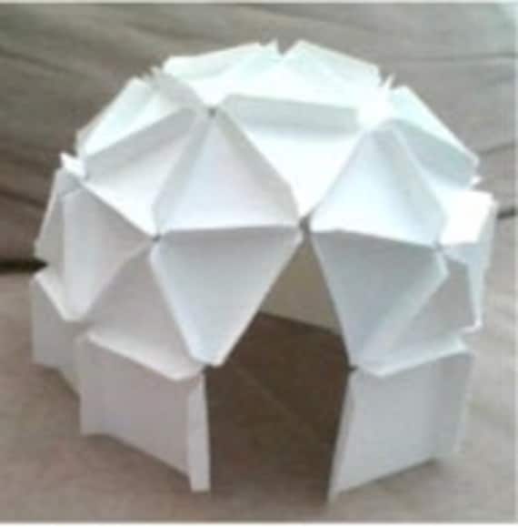 3D Paper Igloo Model DIY | Etsy
