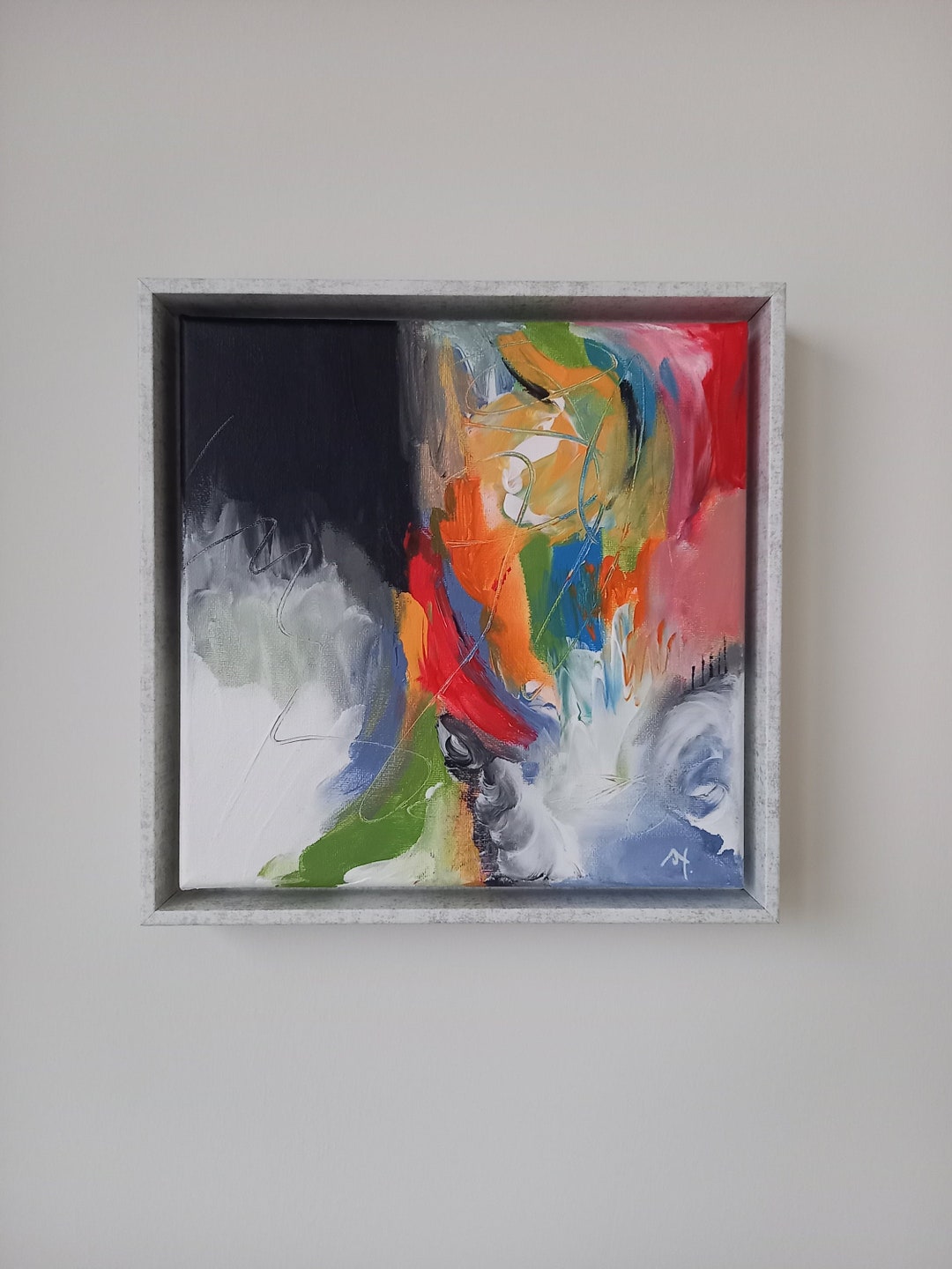 Abstract Mini Painting - Etsy