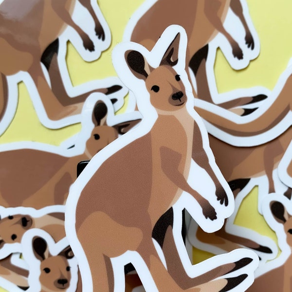 Kangaroo Stickers Etsy