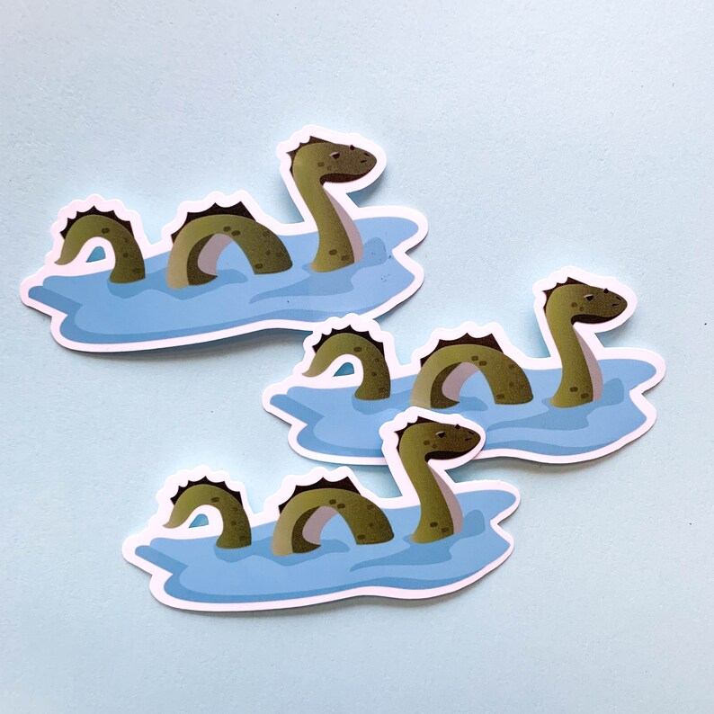 Loch Ness Monster Sticker Nessie Waterproof Vinyl Sticker - Etsy