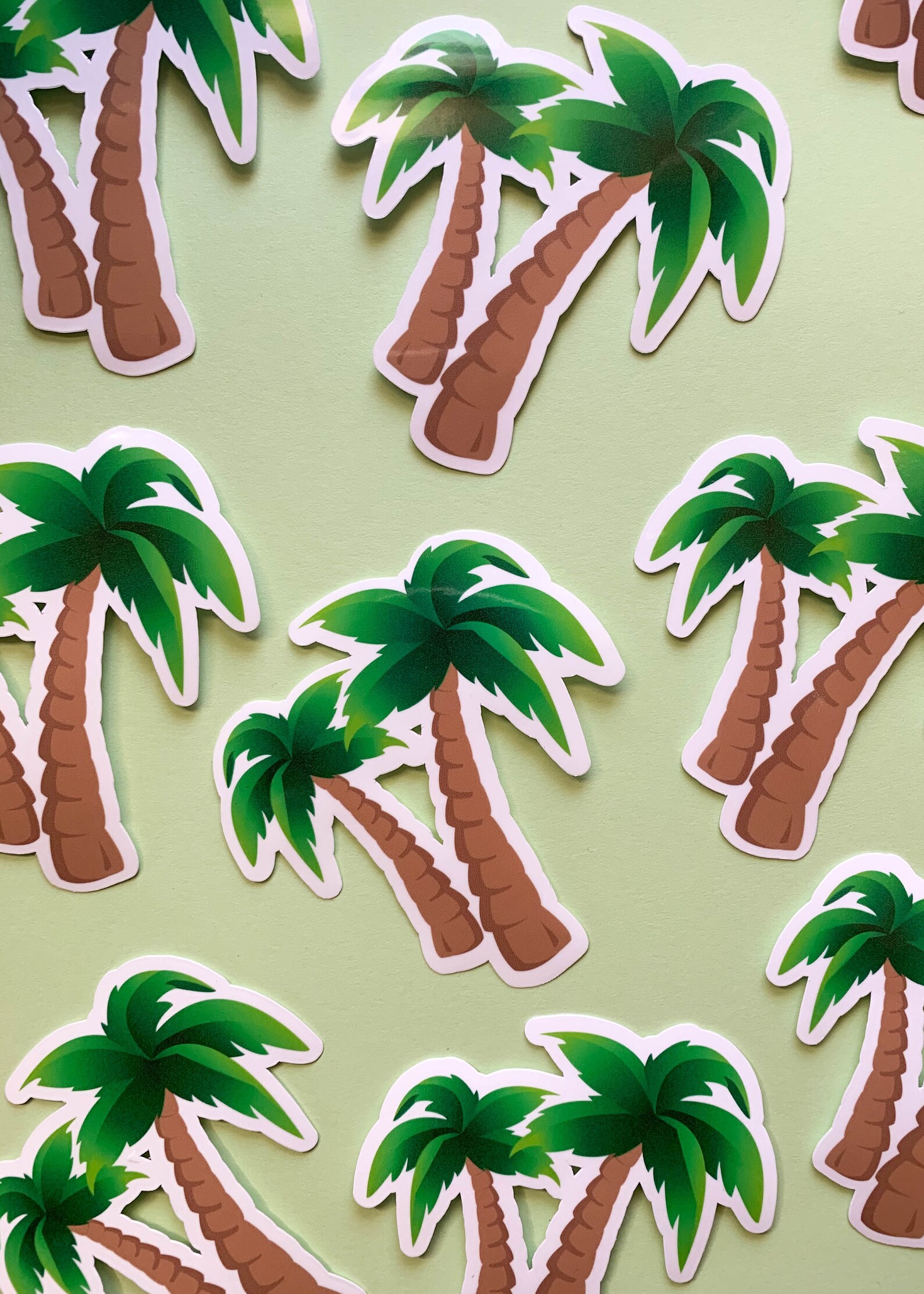 Palm Tree Sticker | Tropical | Waterproof Vinyl Sticker - Etsy
