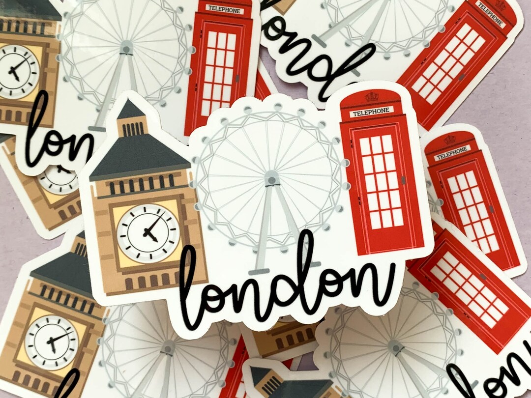 London Sticker | Travel | Waterproof Vinyl Sticker - Etsy