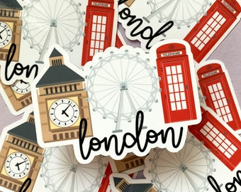 London Stickers | Etsy