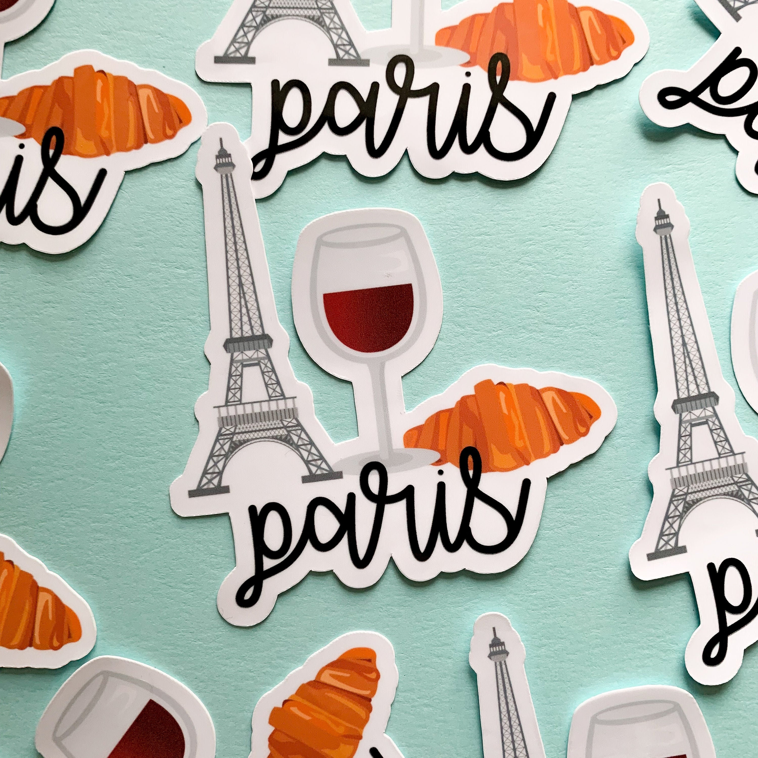 Paris Sticker | Travel | Waterproof Vinyl Sticker - Etsy