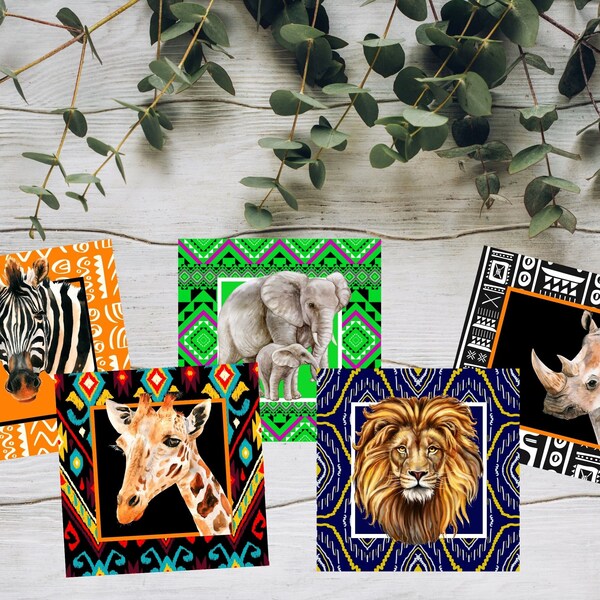 African Animal Print - Etsy