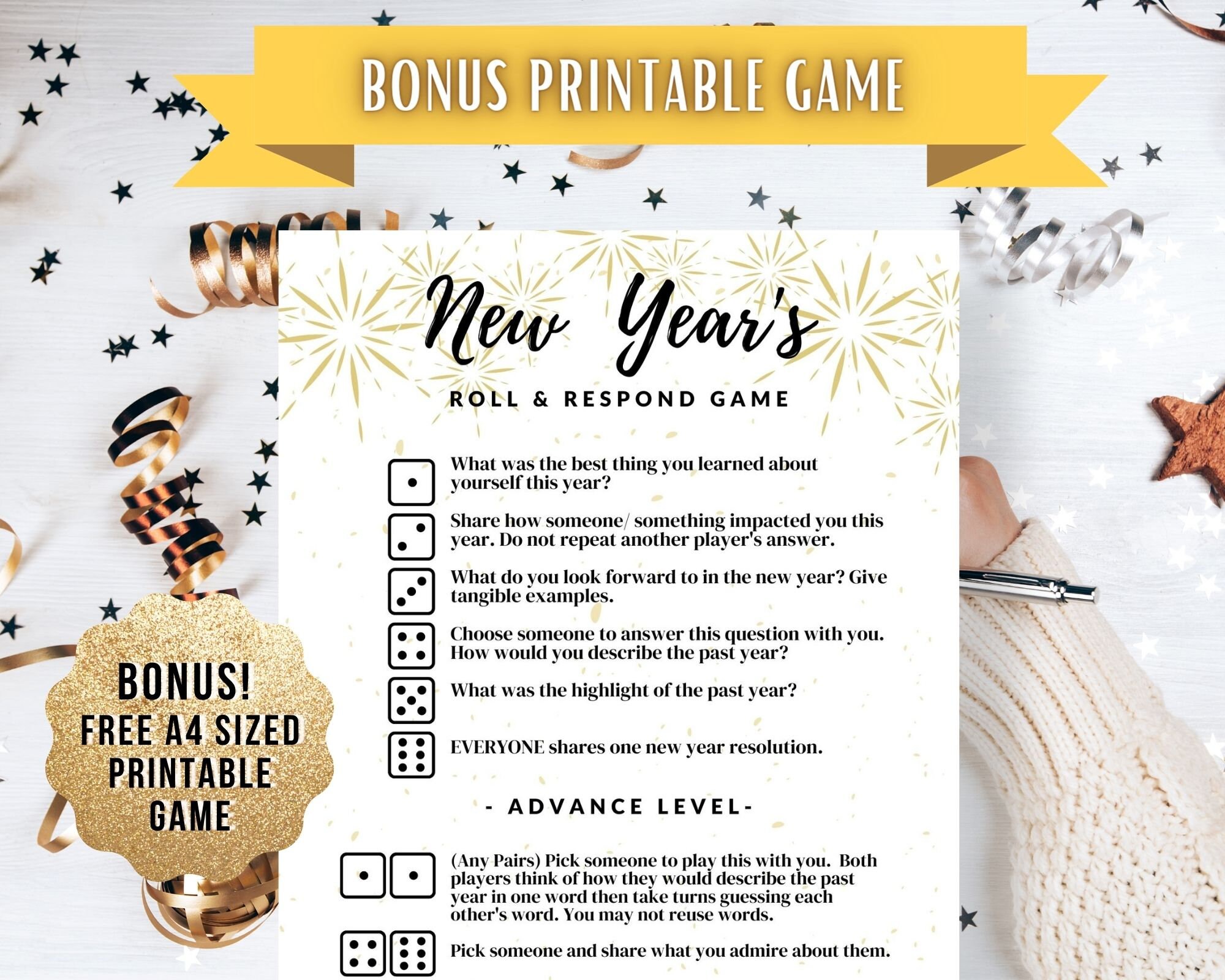 Fully Hosted Virtual New Year Party Games Family Christmas Party Office ...