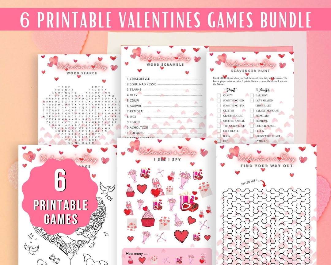 Printable Valentine's Day Activities for Kids | Classroom Activity ...