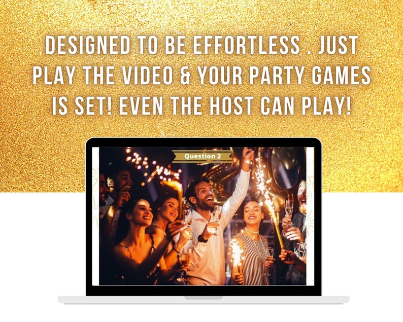 Fully Hosted Virtual New Year Party Games Family Christmas Party Office ...