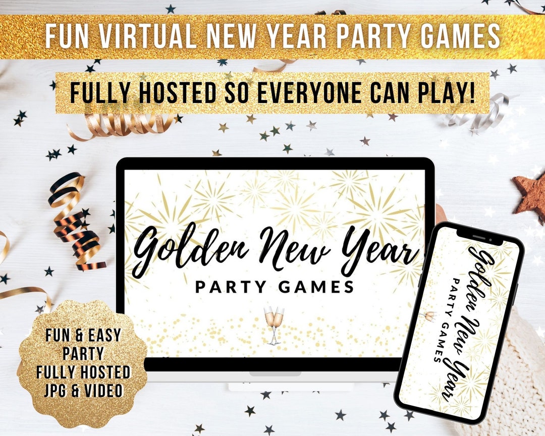 Fully Hosted Virtual New Year Party Games Family Christmas Party Office ...