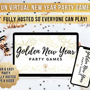 Fully Hosted Virtual New Year Party Games Family Christmas Party Office ...