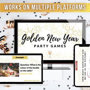 Fully Hosted Virtual New Year Party Games Family Christmas Party Office ...