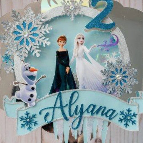 Frozen Cake Topper-frozen 2 Cake Topper-lights Up Frozen | Etsy