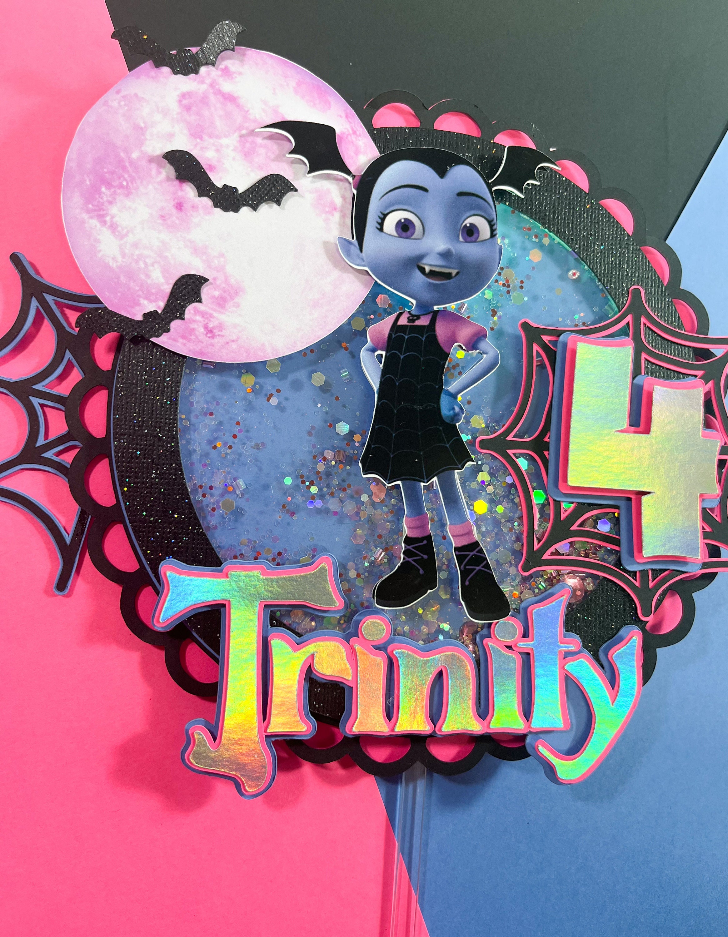 Vampirina Inspired Cake Topper -vampirina Disney Cake Topper -halloween ...