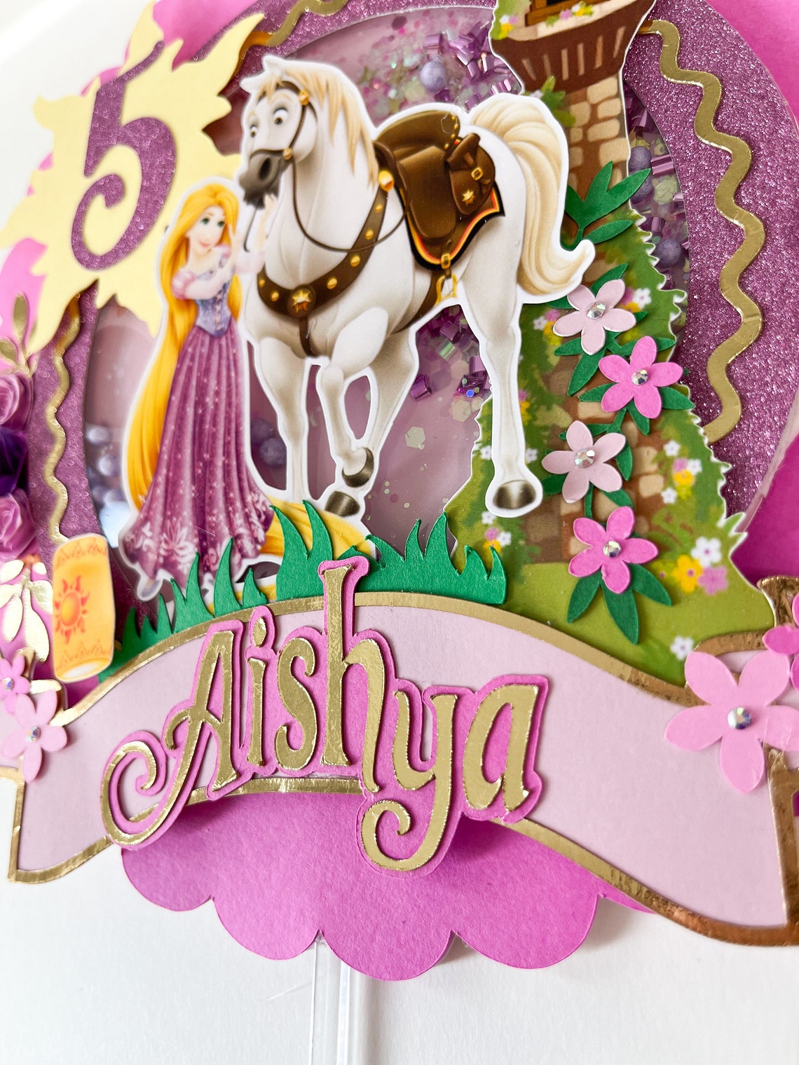 Rapunzel Cake Topper-tangled Cake Topper Tangled Party - Etsy
