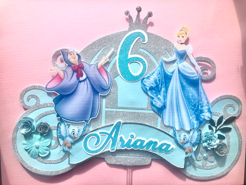 Cinderella Cake Topper Disney Inspired Cinderella Cake | Etsy