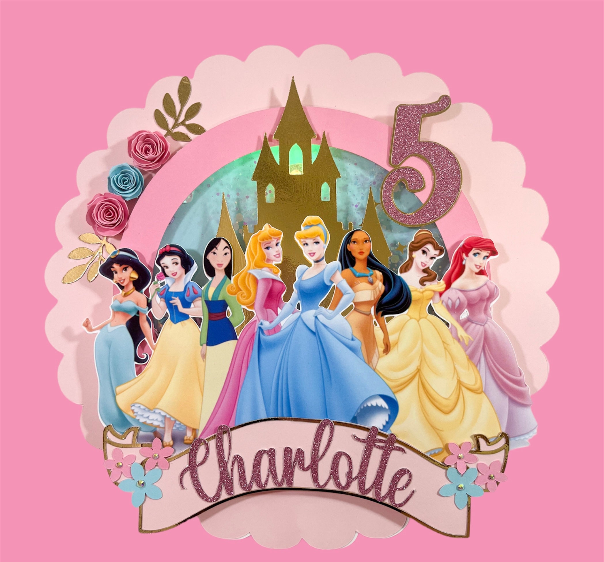 Disney Princess Birthday Cake Clip Art