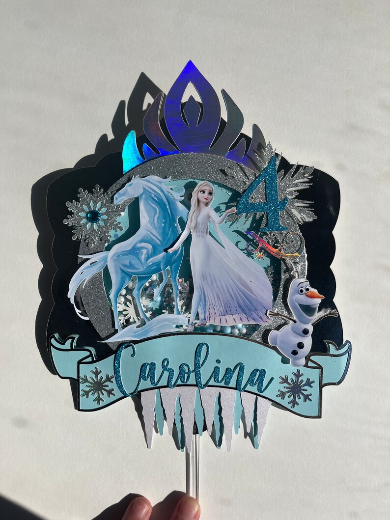 Frozen Cake Topper-frozen 2 Cake Topper-lights Up Frozen - Etsy