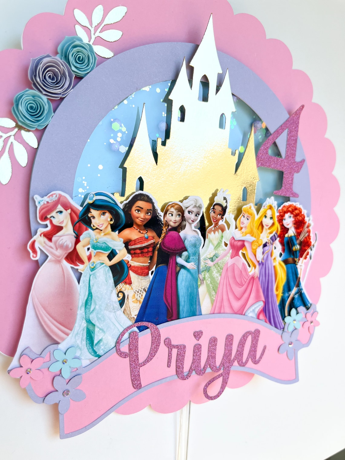 Princess Cake Topper disney Princesses Cake Topper princess - Etsy