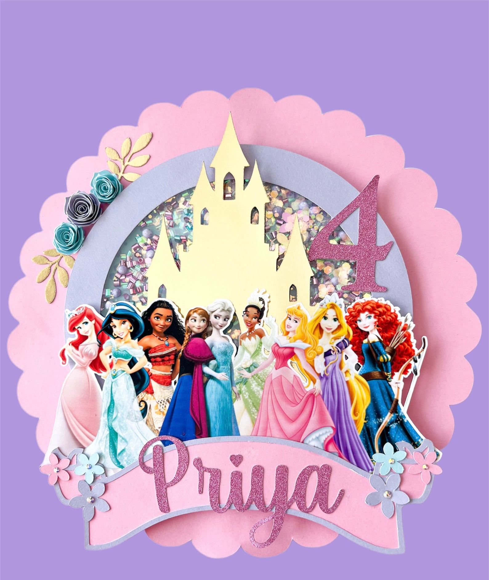 Princess Cake Topper disney Princesses Cake Topper princess - Etsy