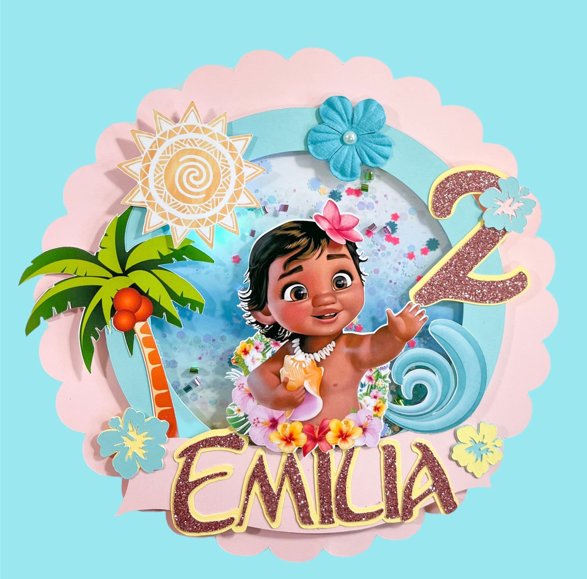 Moana Cake Topper- Moana Party Package- Moana Party Favors - Baby Moana ...