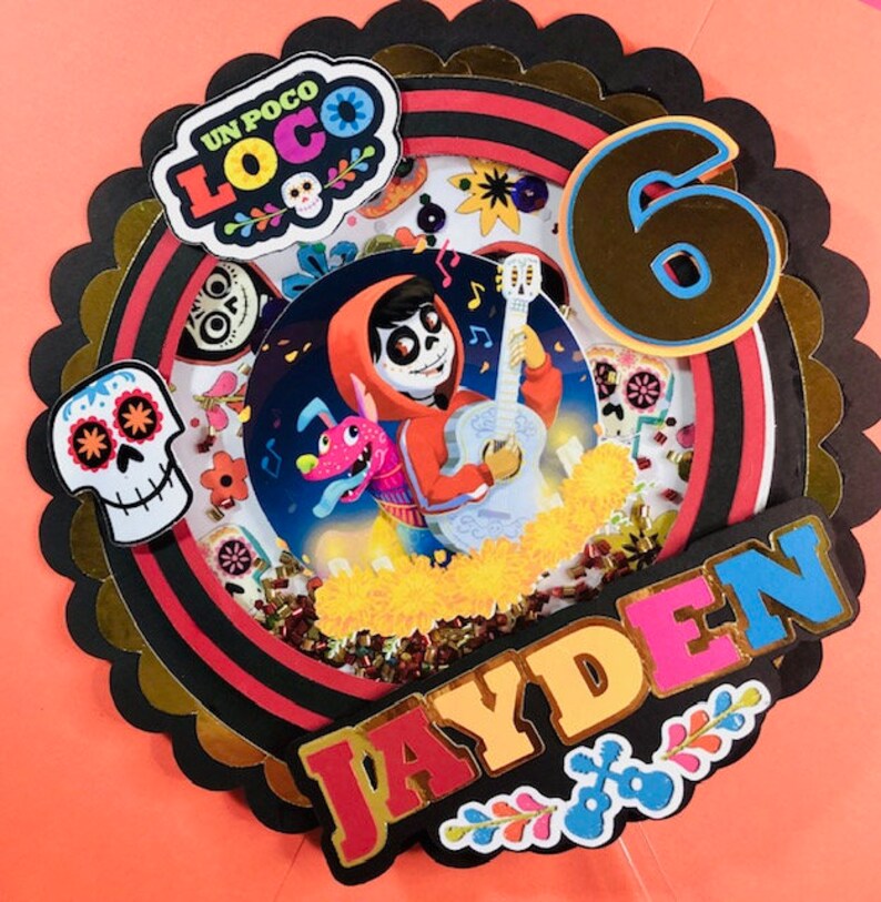 Coco Cake Topper Disney Coco Inspired Cake Topper Halloween | Etsy