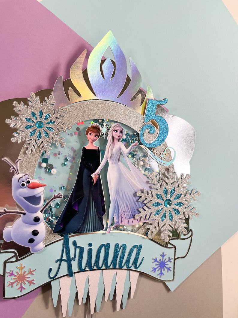 Frozen Cake Topper-frozen 2 Cake Topper-lights Up Frozen - Etsy