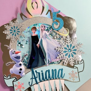 Frozen Cake Topper-frozen 2 Cake Topper-lights Up- Frozen Party Package ...