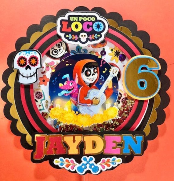 Coco Cake Topper Disney Coco Inspired Cake Topper Halloween | Etsy