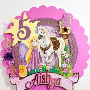Rapunzel Cake Topper-tangled Cake Topper Tangled Party - Etsy