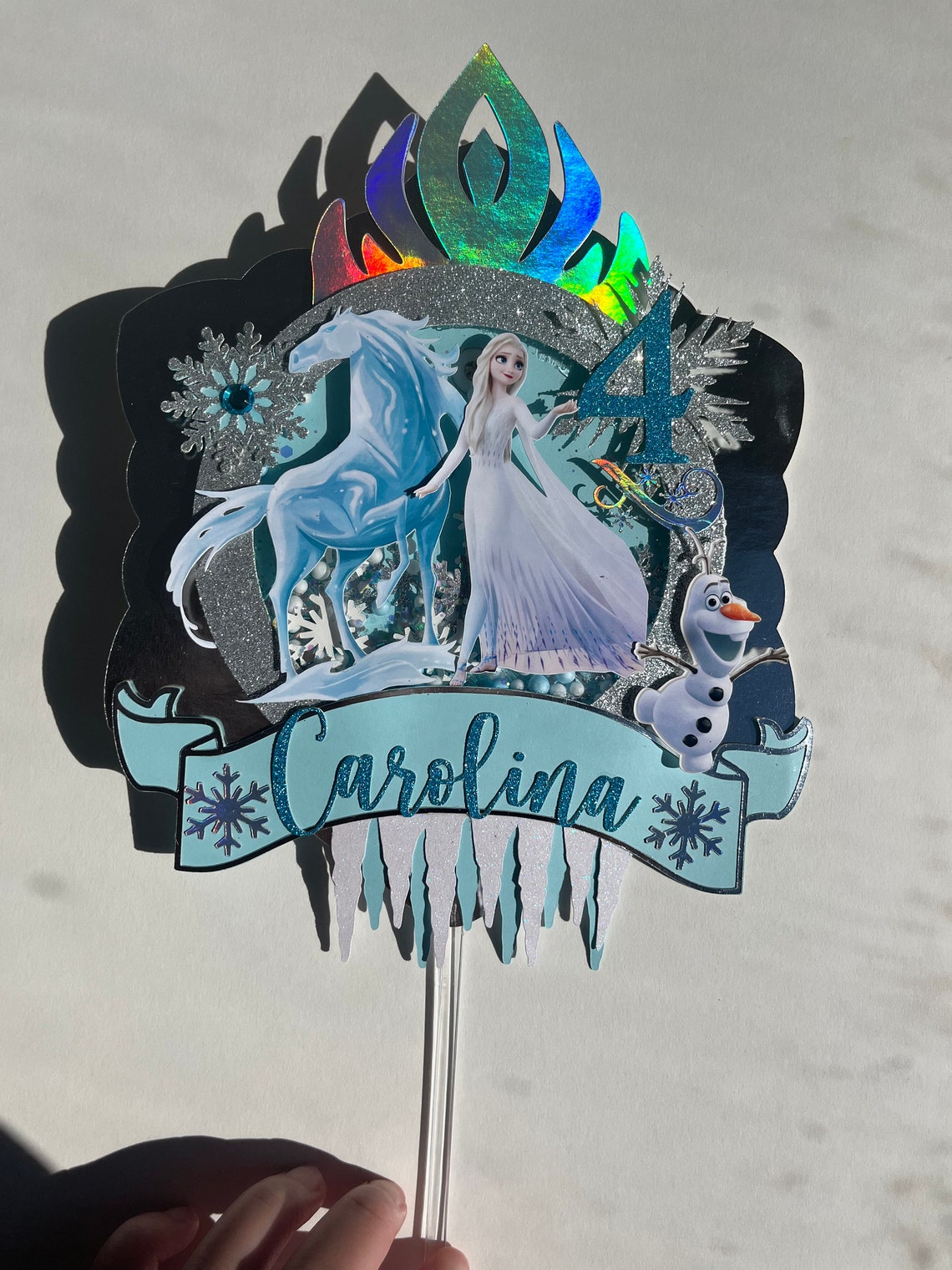 Frozen Cake Topper-frozen 2 Cake Topper-lights Up Frozen - Etsy