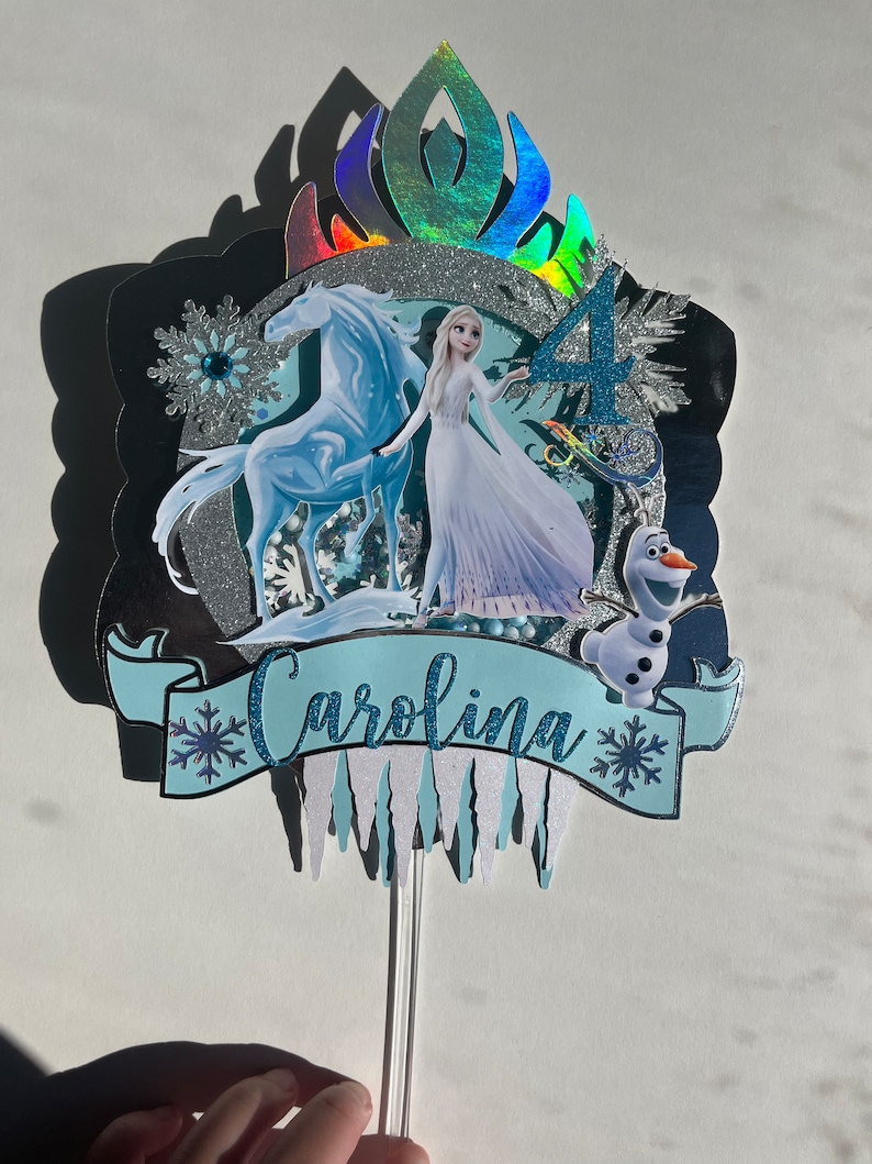 Frozen Cake Topper-frozen 2 Cake Topper-lights Up Frozen - Etsy