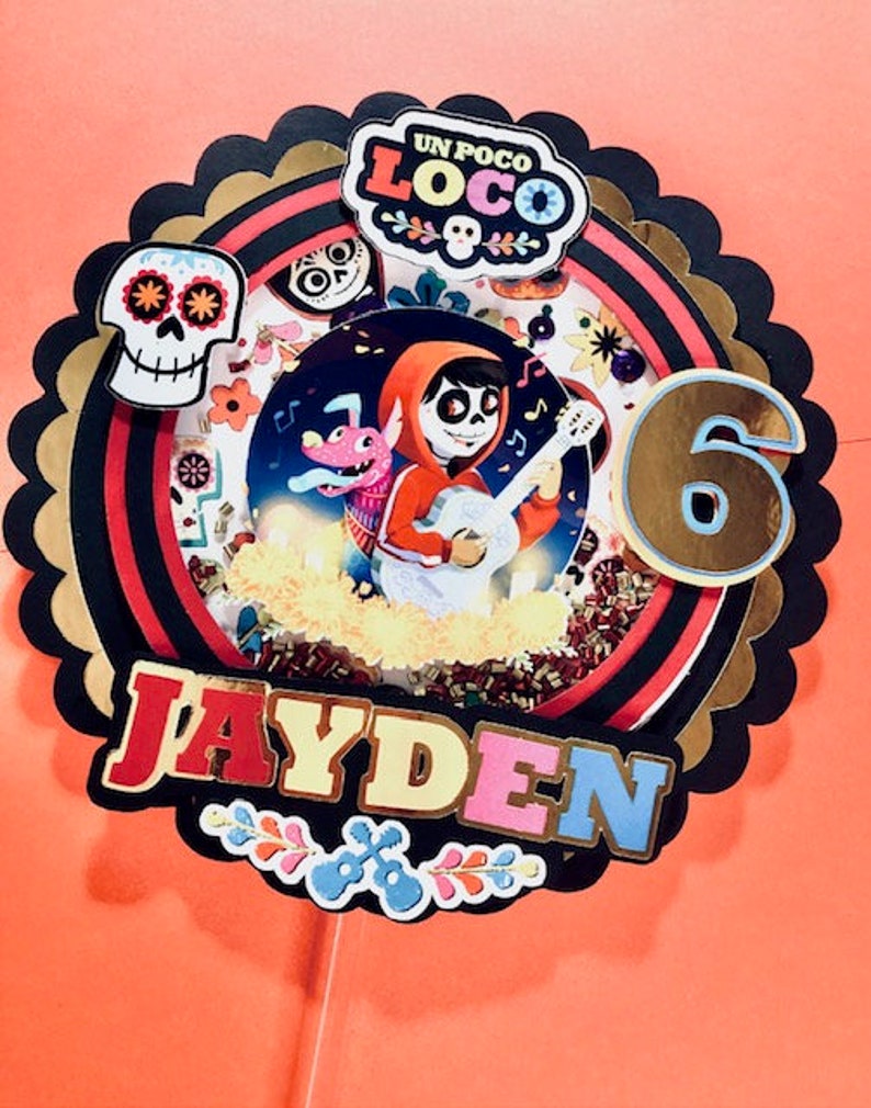 Coco Cake Topper, Disney Coco Inspired Cake Topper, Halloween Cake ...