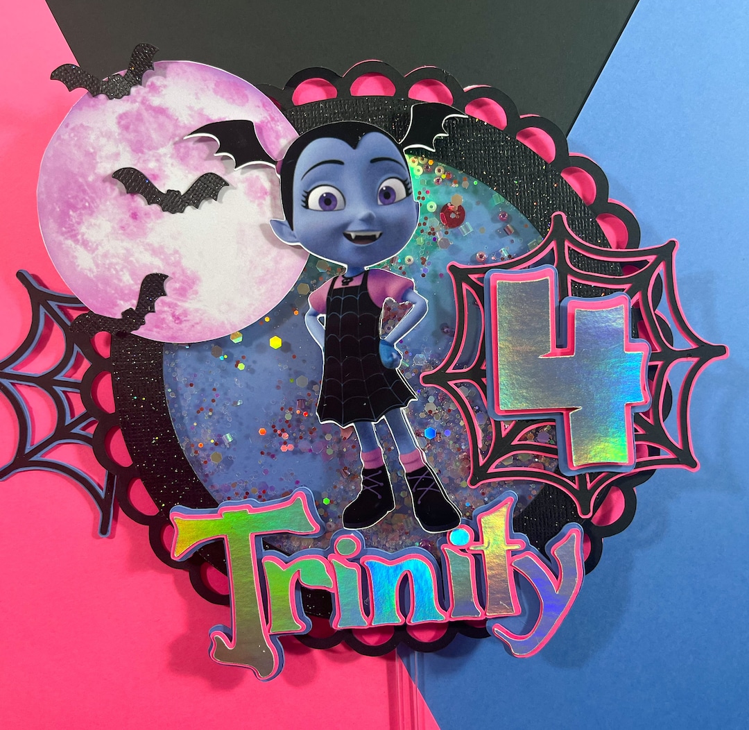 Vampirina Inspired Cake Topper -vampirina Disney Cake Topper -halloween ...