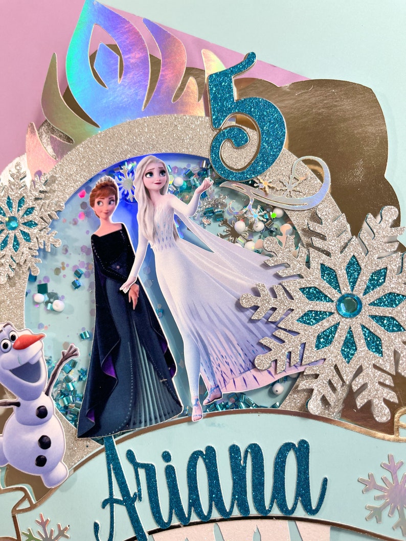 Frozen Cake Topper-frozen 2 Cake Topper-lights Up Frozen - Etsy