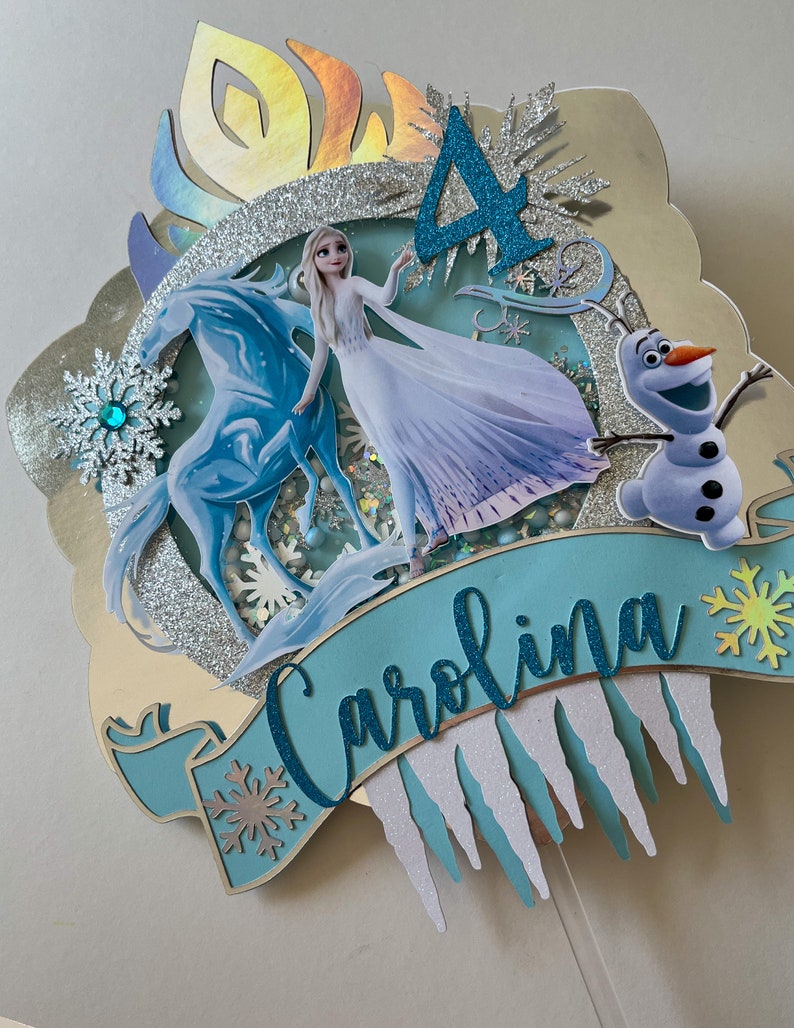 Frozen Cake Topper-frozen 2 Cake Topper-lights Up Frozen - Etsy